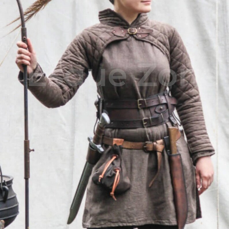 Handcrafted LARP Double Belt Authentic Saxon and Viking-inspired Design ...