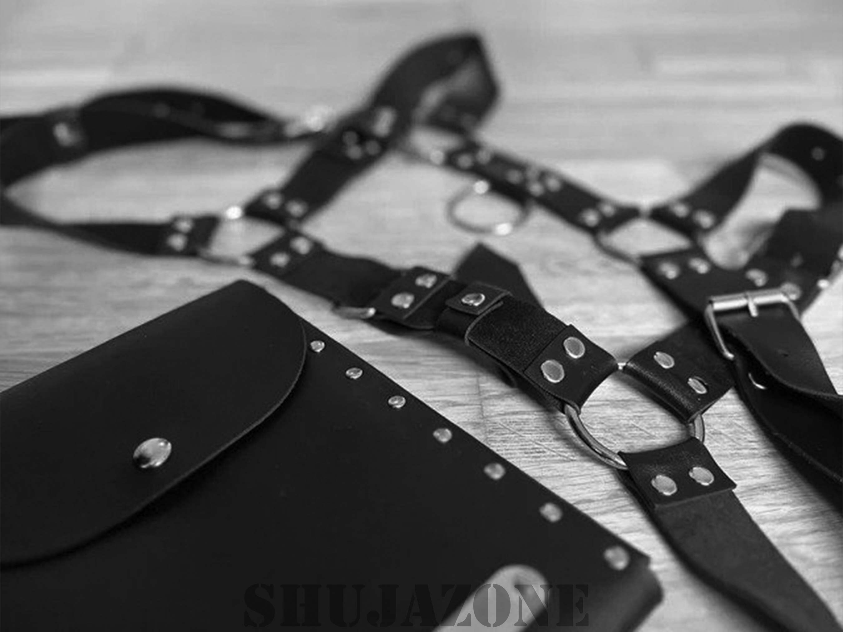 Handmade Leather Bulldog Harness Men Leather Accessories Adjustable ...