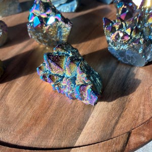 Rainbow Aura Quartz Crystal - Etsy
