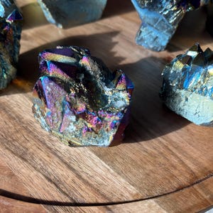 Rainbow Aura Quartz Crystal - Etsy