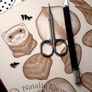 FERRET ANGEL Paper Doll-instant Digital Download-articulated Paper Doll ...