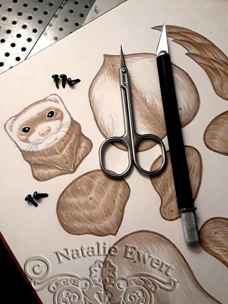 FERRET ANGEL Paper Doll-instant Digital Download-articulated - Etsy