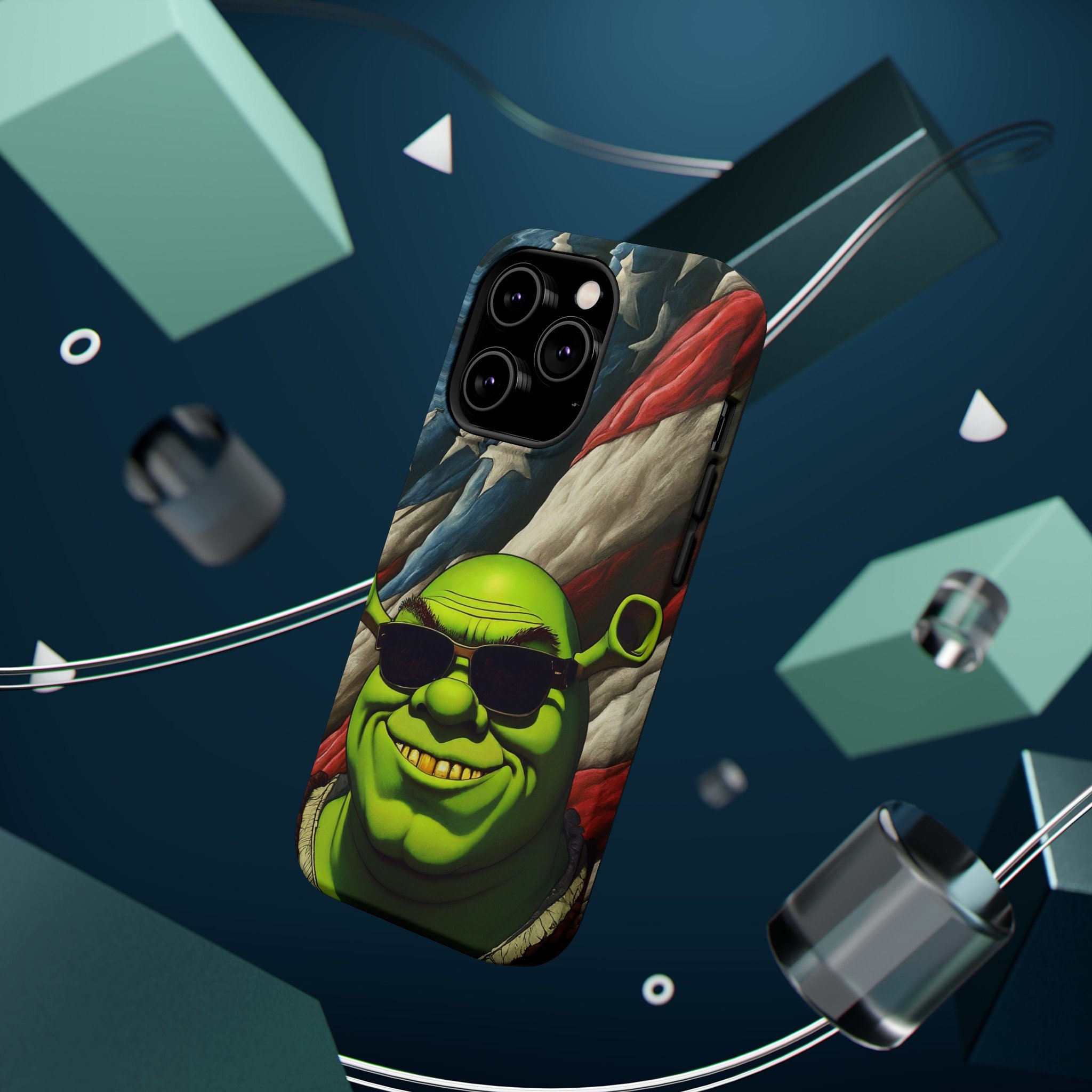 Magnetic Shrek the American Meme Magsafe Compatible Apple iPhone Tough ...