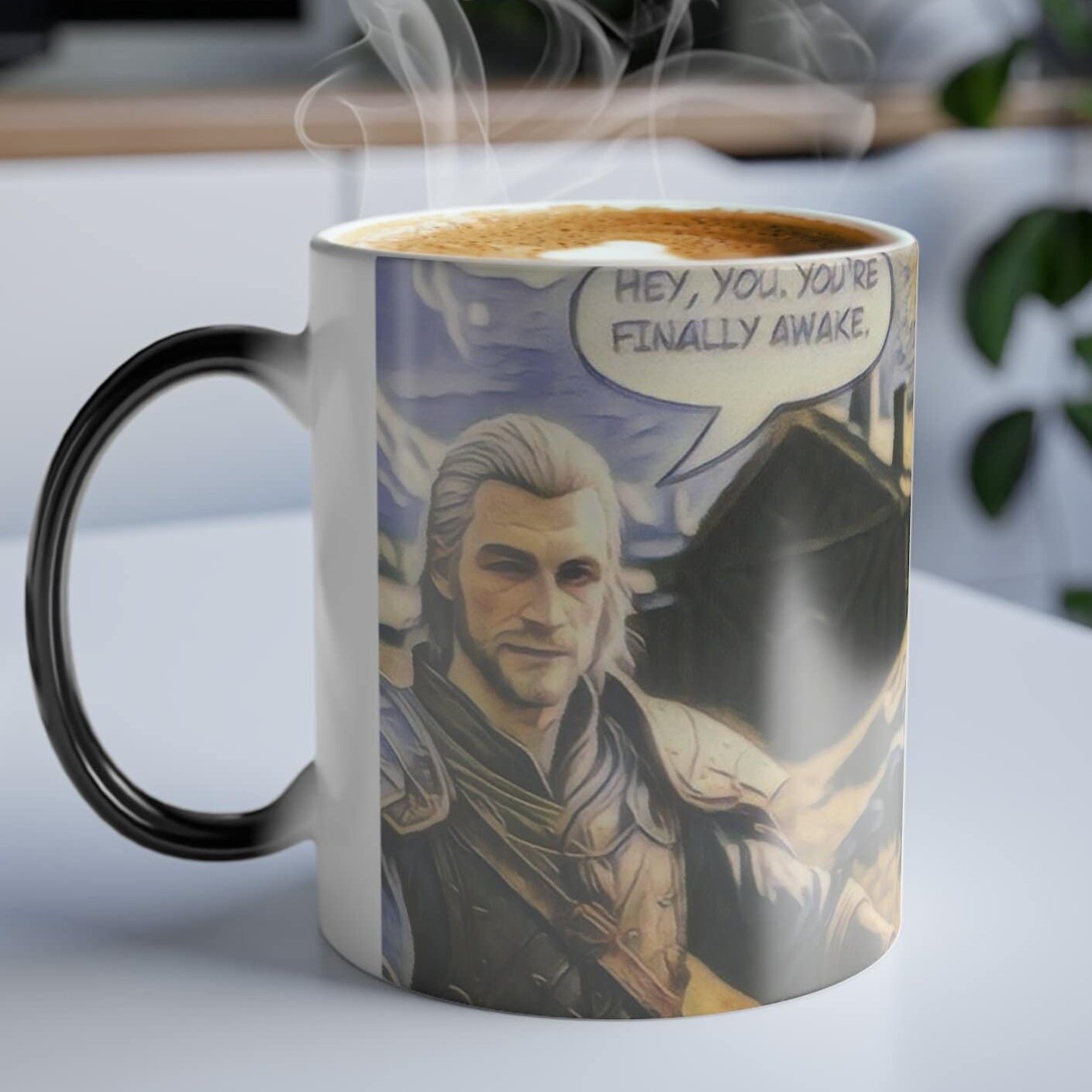 Skyrim Hey You, You're Finally Awake Meme Color Morphing Mug, 11oz ...
