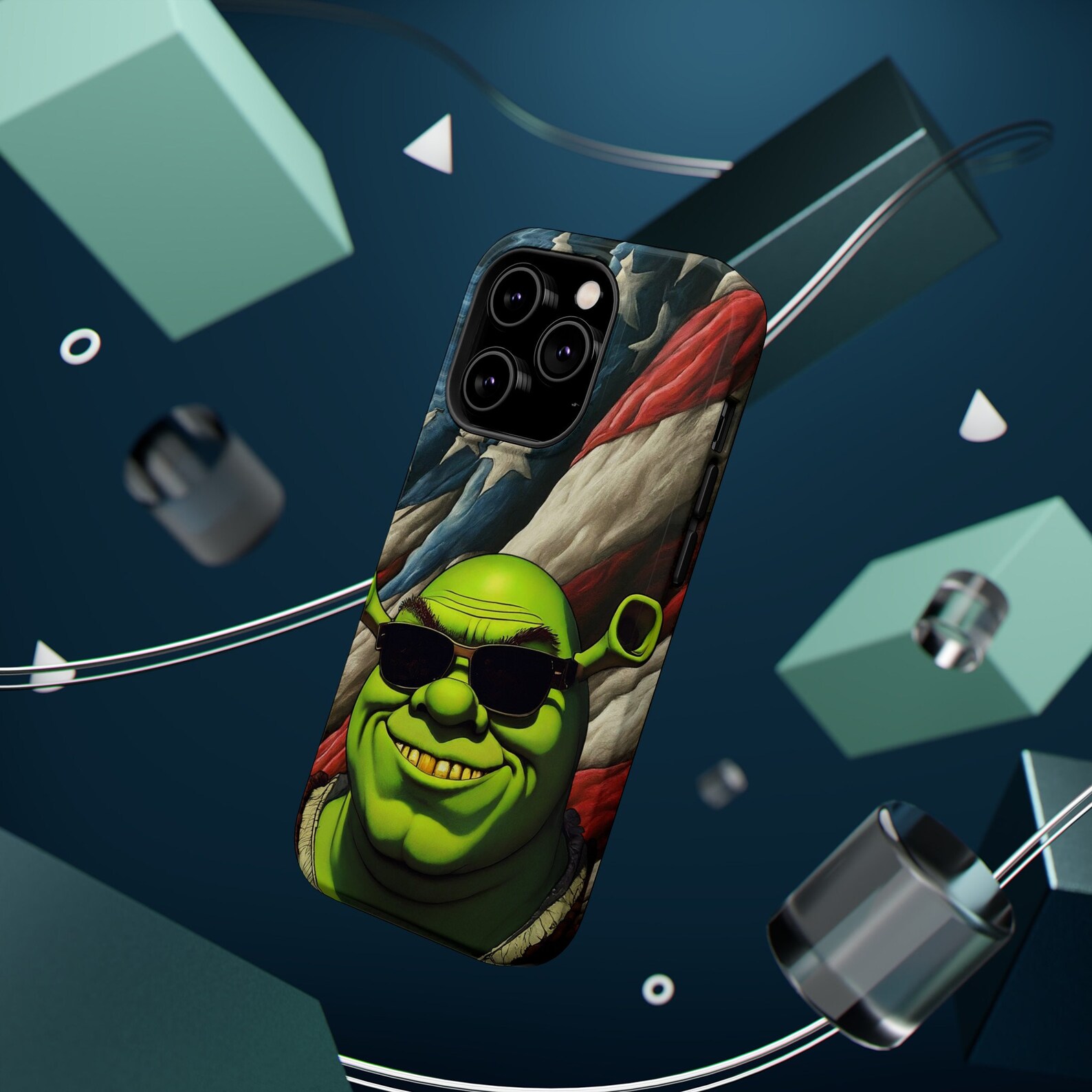 Magnetic Shrek the American Meme Magsafe Compatible Apple iPhone Tough ...