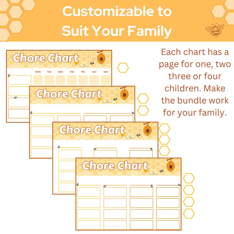 Chore Chart for Kids | Kid Daily Checklist | Cleaning Schedule | Custom ...