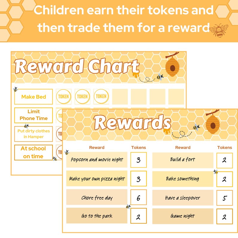 Chore Chart for Kids | Kid Daily Checklist | Cleaning Schedule | Custom ...