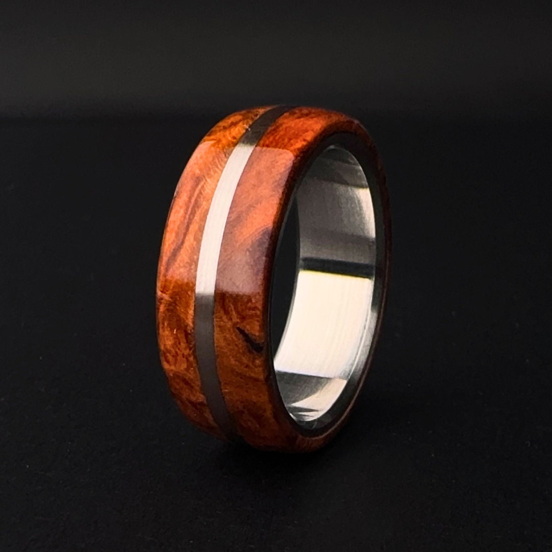 Stainless Steel Burl Ring - Etsy