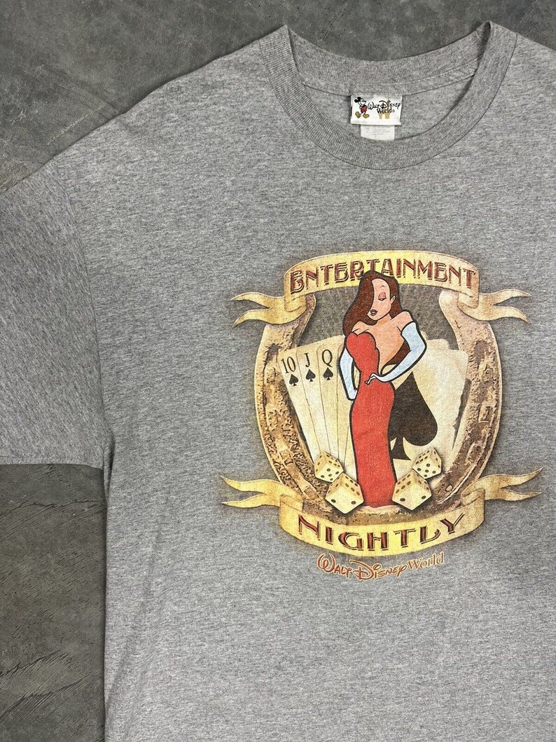 Who Framed Roger Rabbit Jessica Rabbit Vintage 90s Disney Graphic T ...