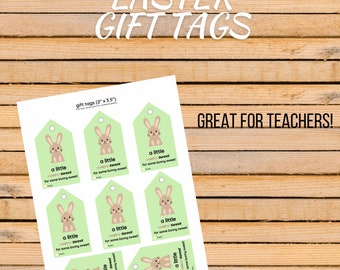 Easter Gift Tags. Basket Tags for Easter. Printable PDF. Instant ...
