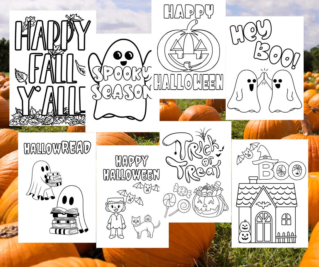 Fall Coloring Bundle- Coloring Sheets That Celebrate October and ...