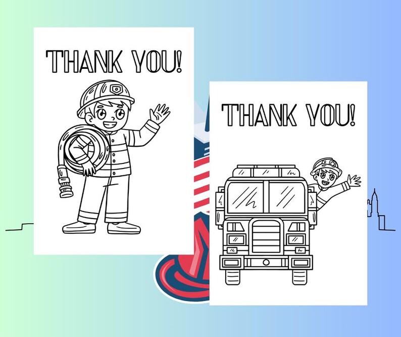 First Responders Coloring Perfect for Patriot Day or Just Saying Thank ...