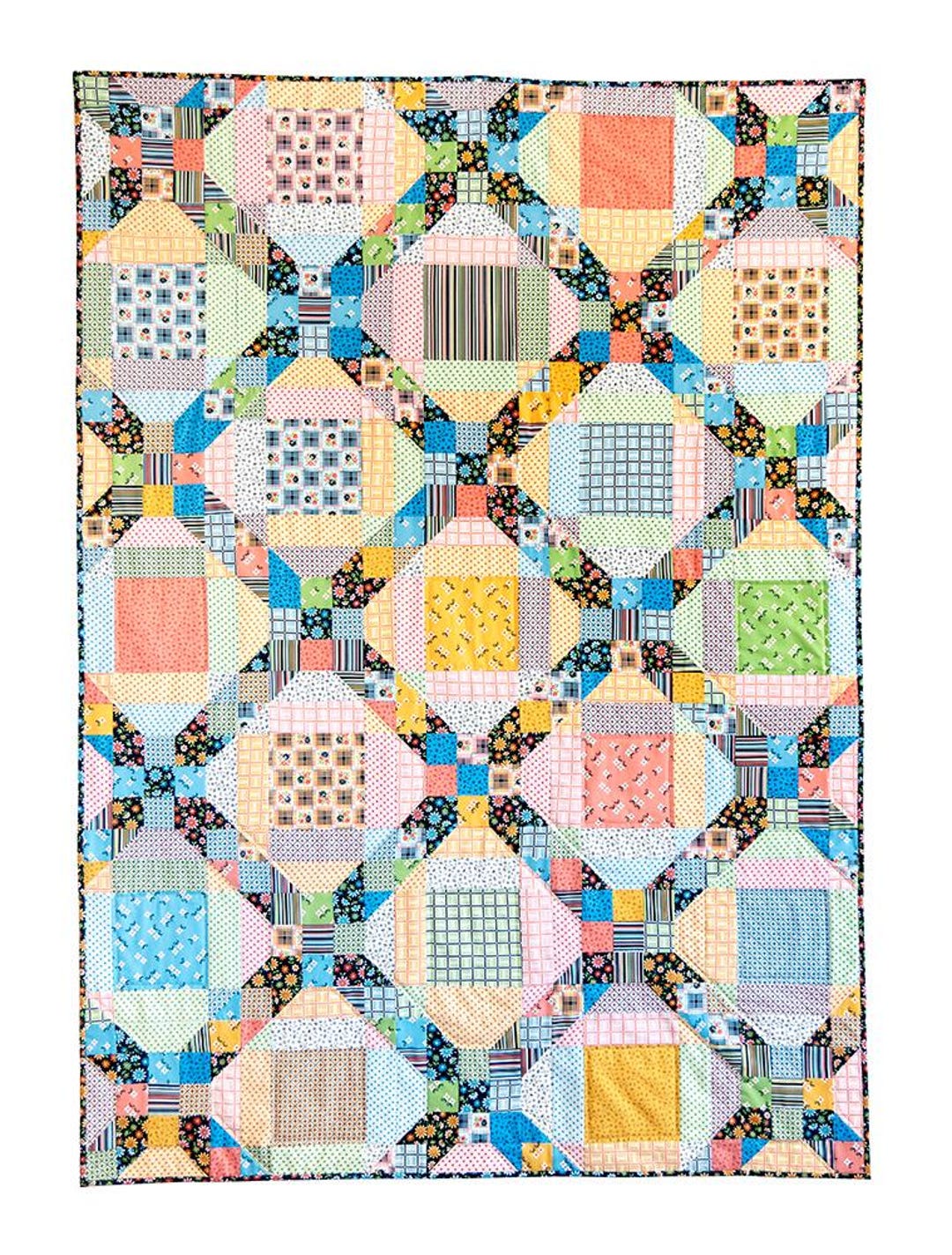Dash- Modern Scrappy Quilt PDF Pattern, Instant Download - Etsy