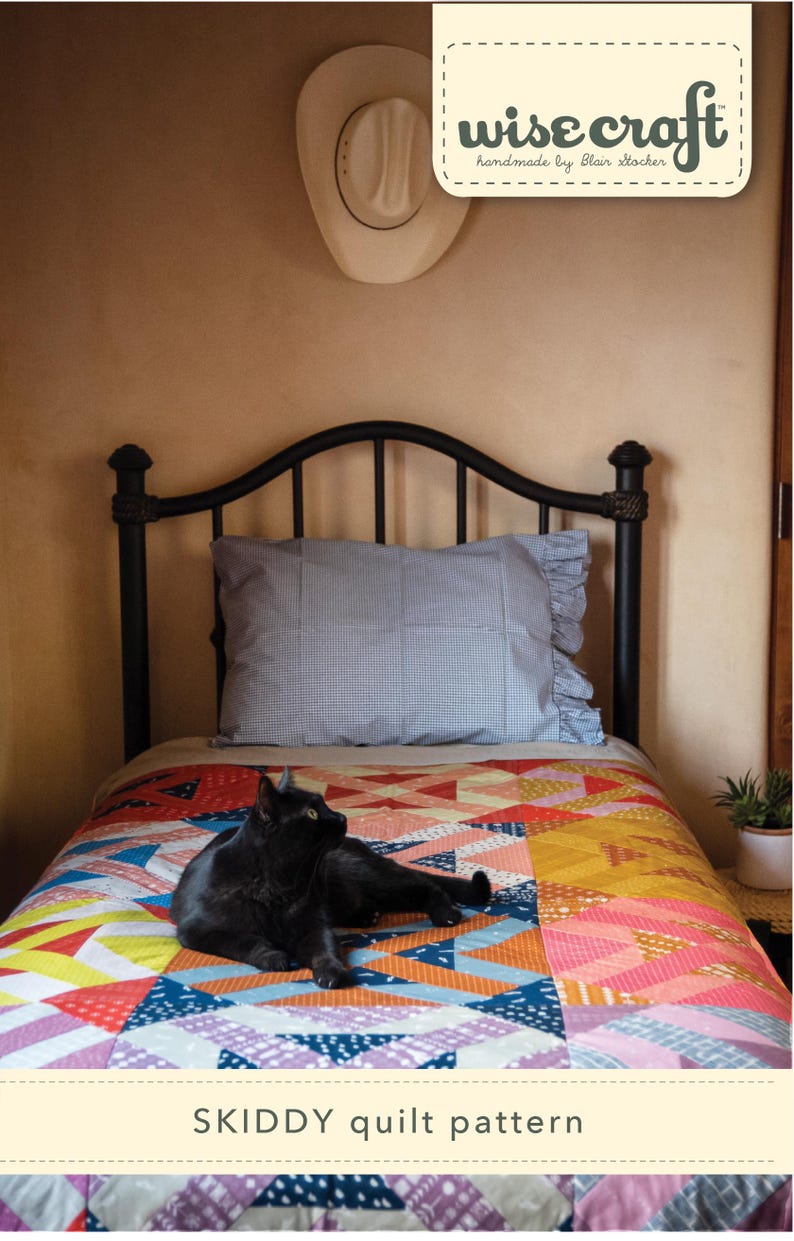 Skiddy Modern Quilt PDF Pattern, Instant Download - Etsy