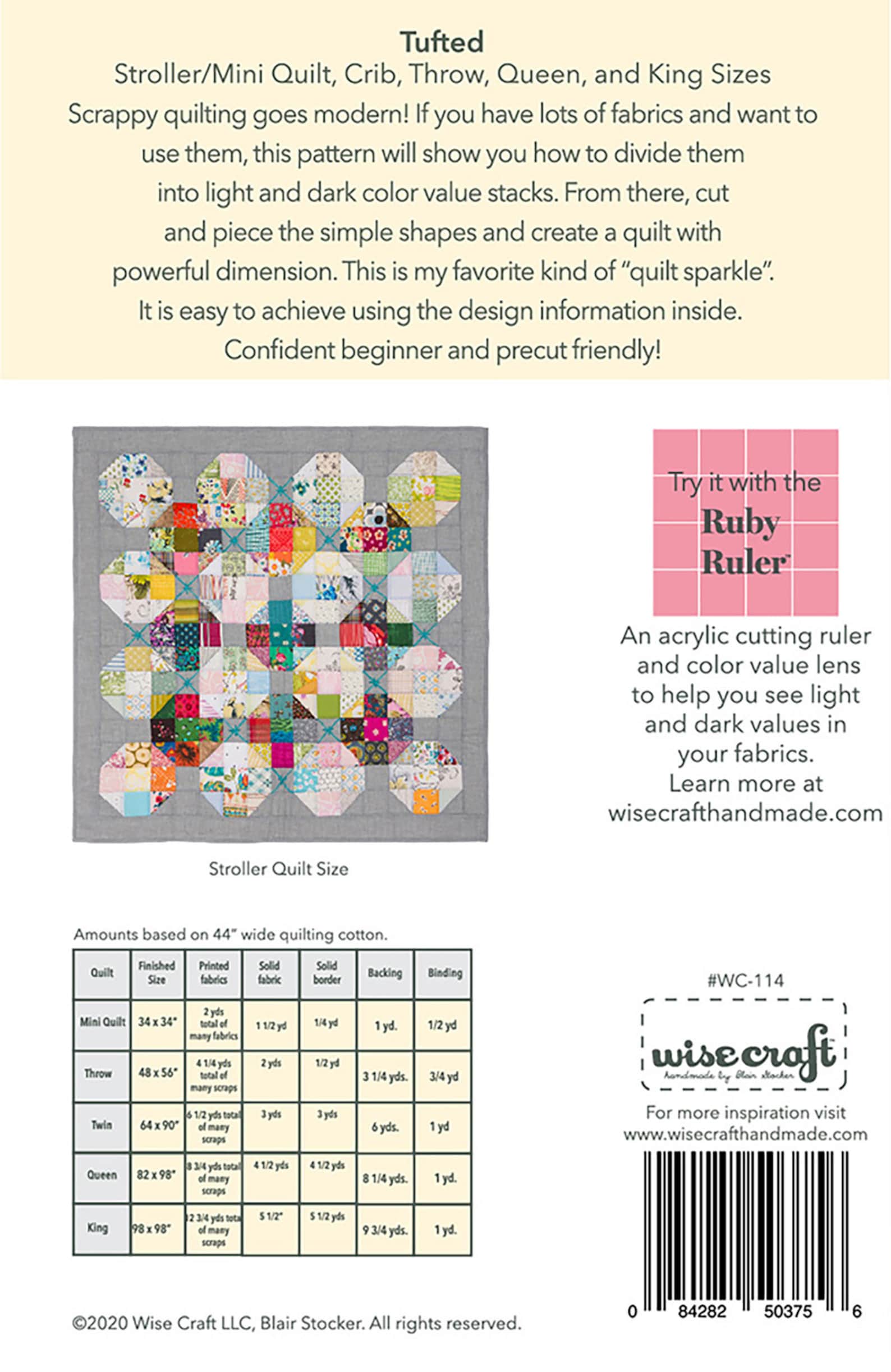 Tufted Modern Quilt PDF Pattern, Instant Download - Etsy