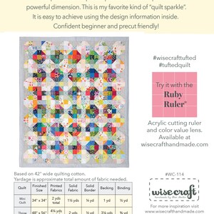 Tufted Modern Quilt PDF Pattern, Instant Download - Etsy