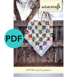 Tufted Modern Quilt PDF Pattern, Instant Download - Etsy