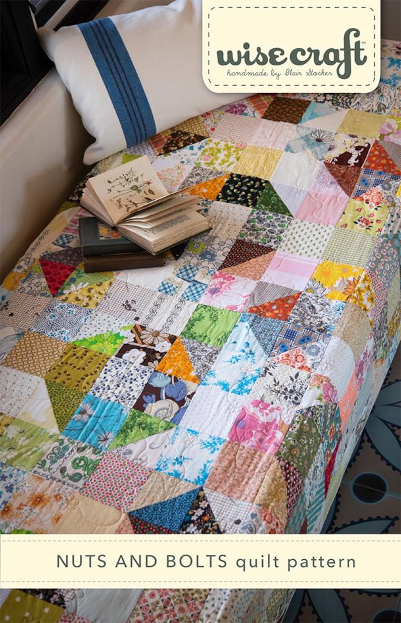 Nuts and Bolts Easy Quilt Pattern PDF, Instant Download, Modern Quilt ...