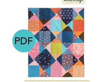 Rojas Modern Quilt PDF Pattern, Instant Download - Etsy