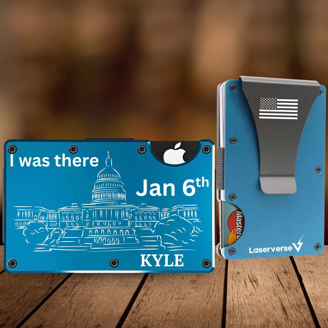 Funny Jan 6th Wallet – Airtag-compatible RFID Blocking Metal Wallet ...