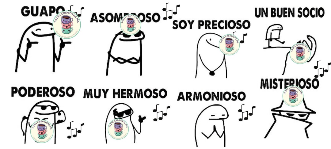 GUAPO PODEROSO taza personalizada meme tamaño 20 x 9 taza standard ...