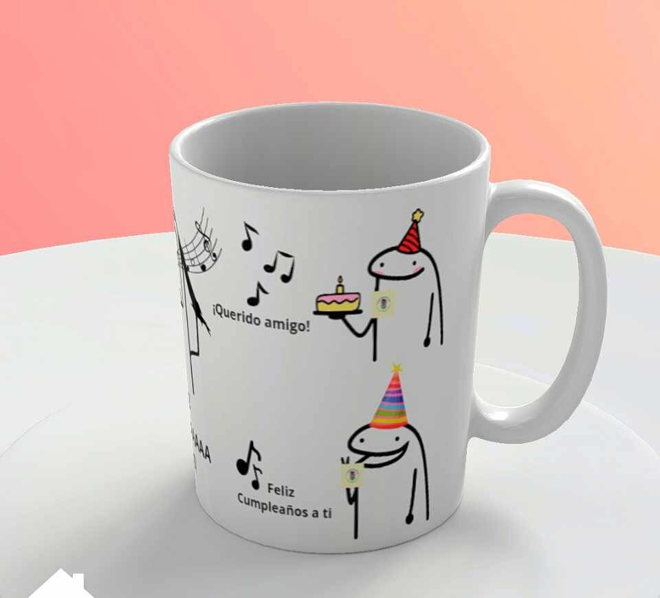 FLORK Personalized Mug Happy Birthday FRIEND / FRIEND Template for Mug ...