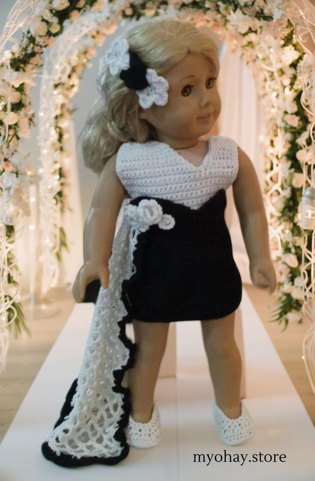 Crochet Pattern Doll Prom Dress Fits 18 Inch Dolls PDF Download - Etsy