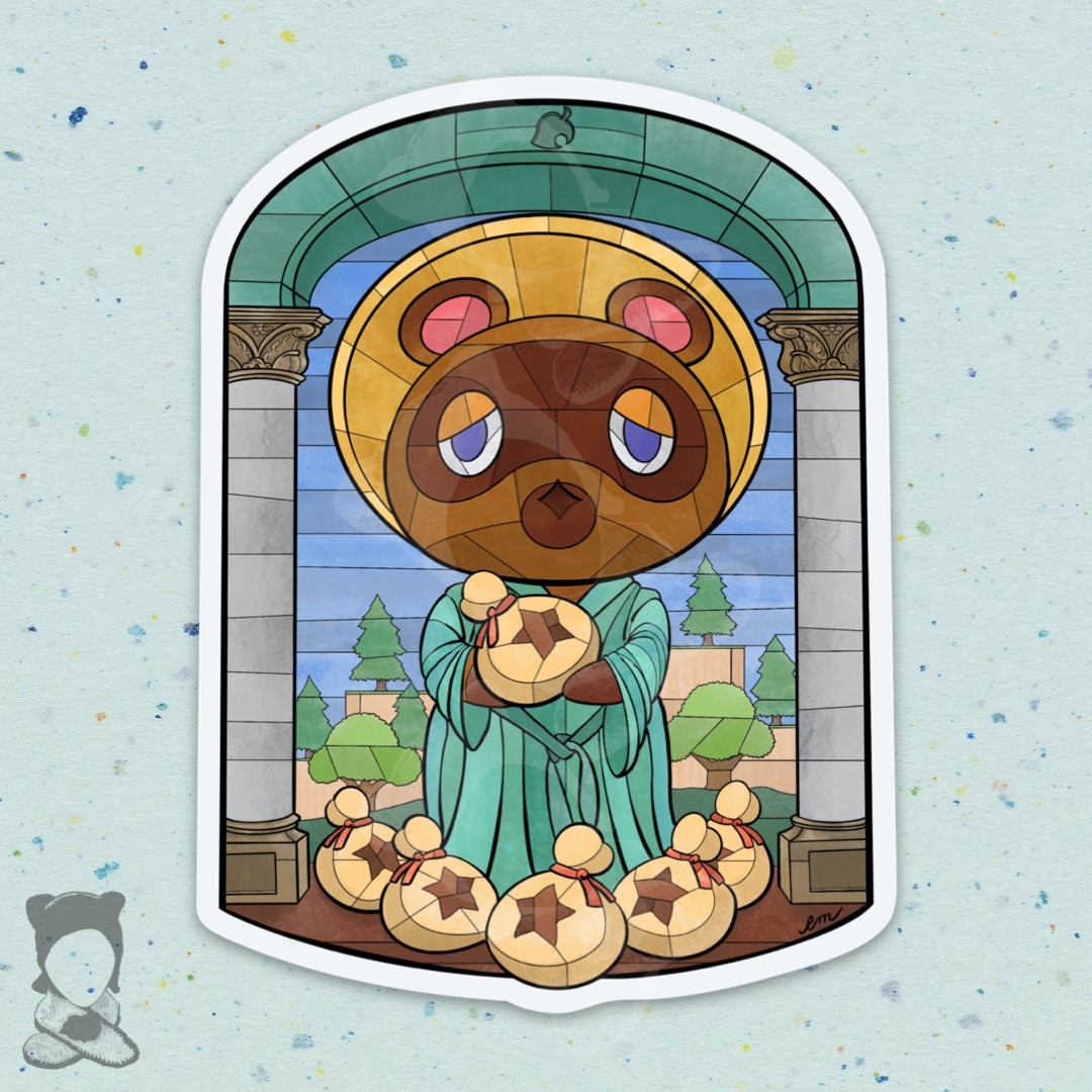 Saint Thomas of the Bells Sticker / Tom Nook / Animal Crossing / ACNH ...