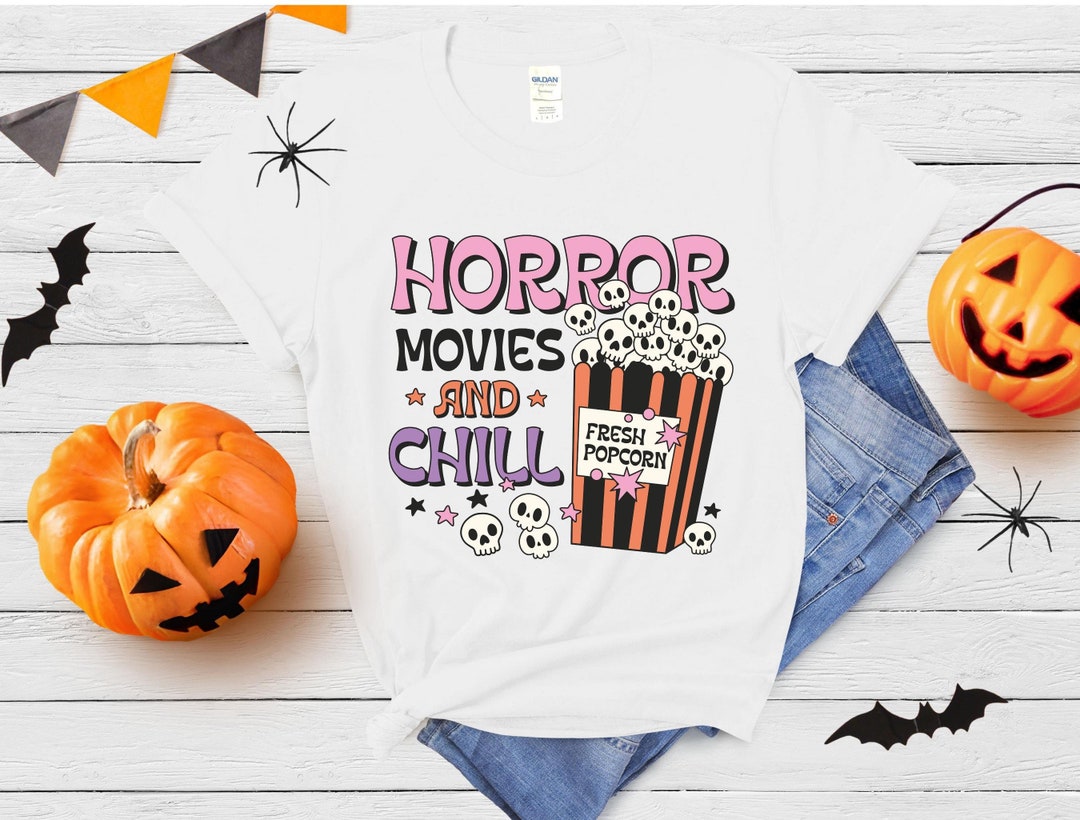 Creepy Movie Night Vibes Shirt - Perfect for Halloween Horror Movies ...