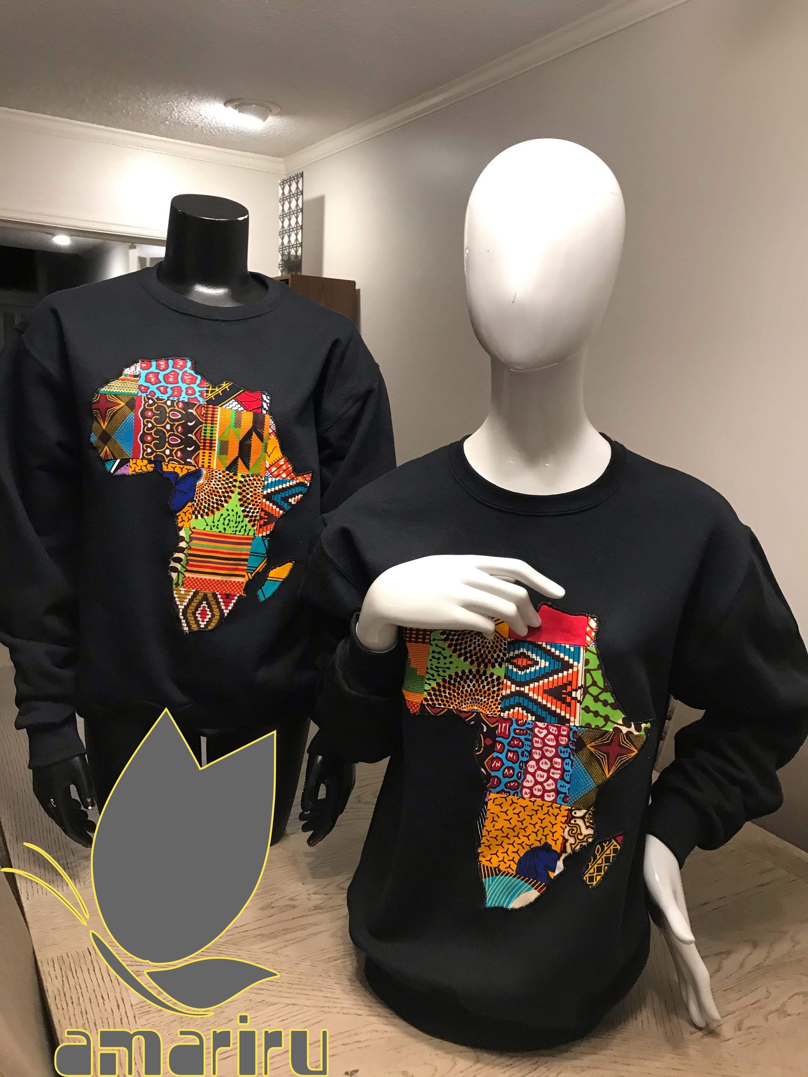 Black Sweatshirt, African Fabric Sweatshirt, Ankara Sweatshirt ,african ...