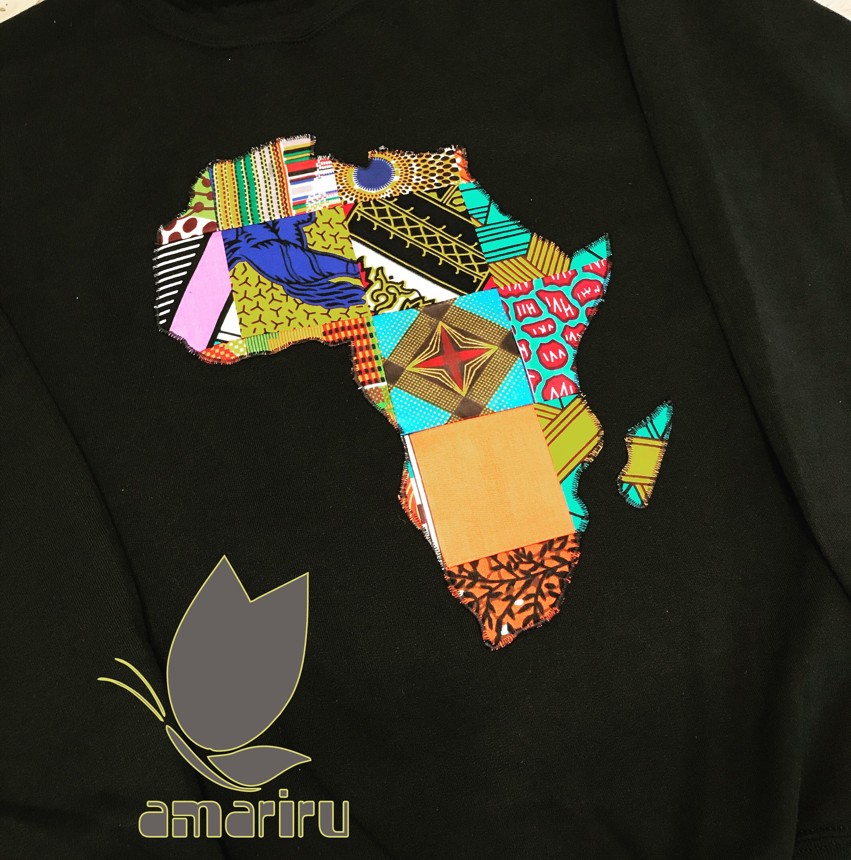 Black Sweatshirt, African Fabric Sweatshirt, Ankara Sweatshirt ,african ...