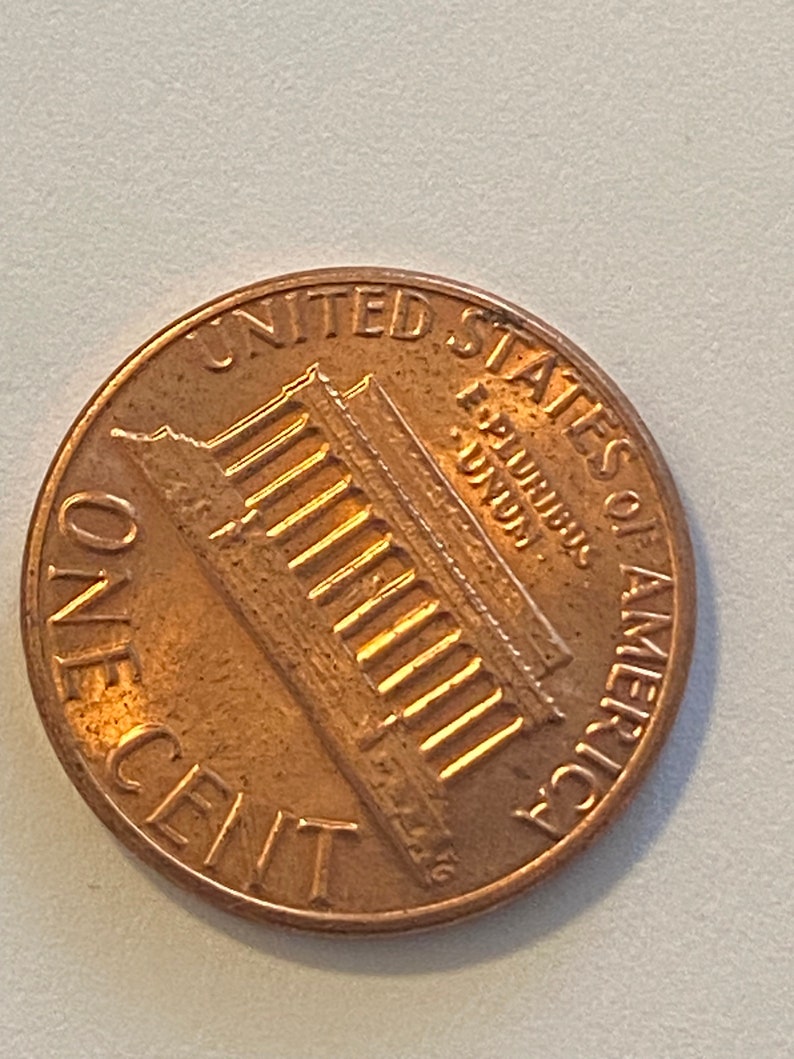 1984 US One Cent Coin Broadstrike, DDR on Lincoln Memorial - Etsy
