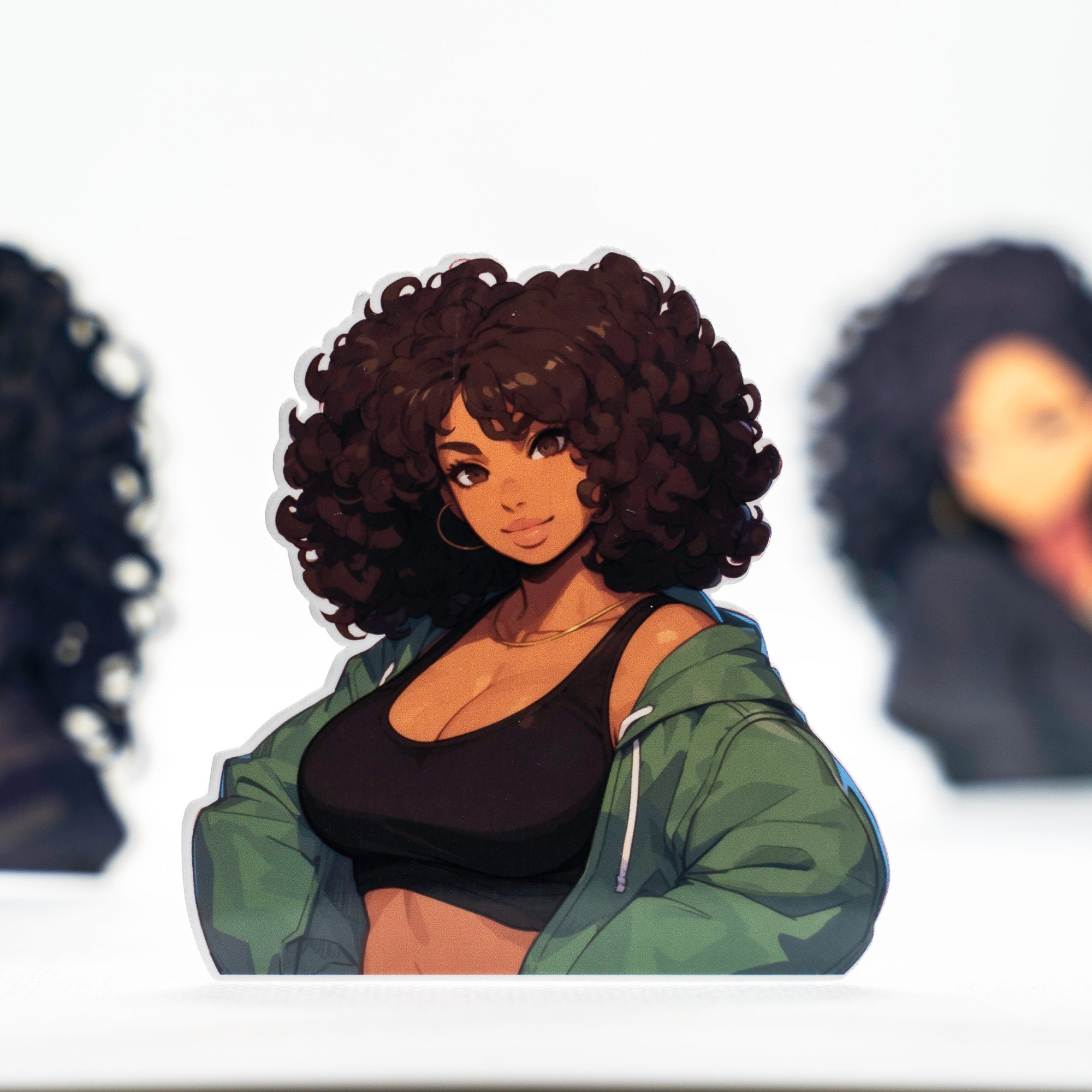 Pretty Girl Anime Styled Die Cut Sticker Pack #3 , Water and Tear ...