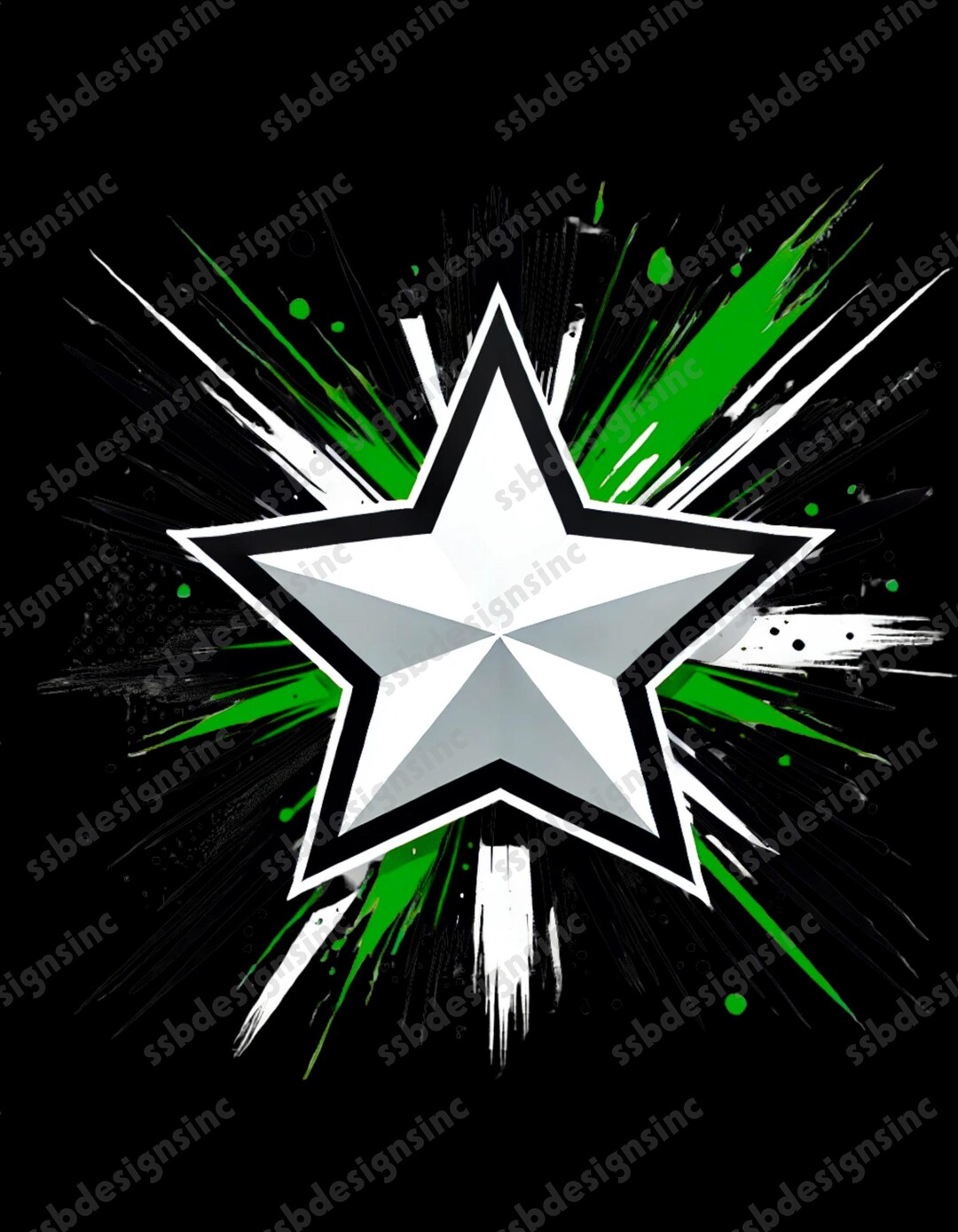 Bold Star PNG Bundle | 4 Colors | Cheer, Dance, Sports Backgrounds| Png ...