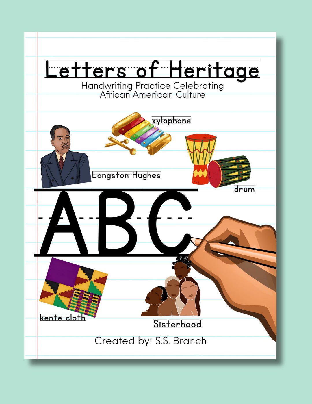 Letters of Heritage Handwriting Practice Childrens Workbook Black ...