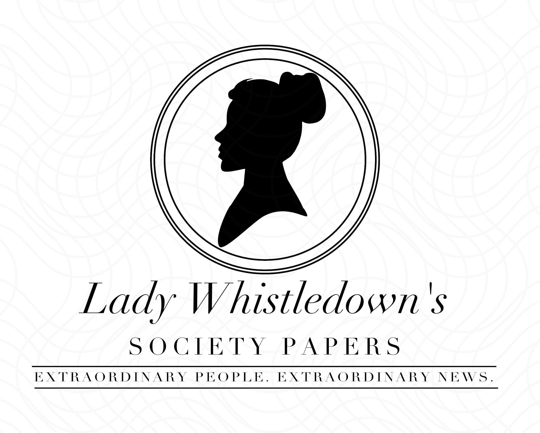 Diverse Lady Whistledown Bridgerton Inspired Logo Society Papers ...
