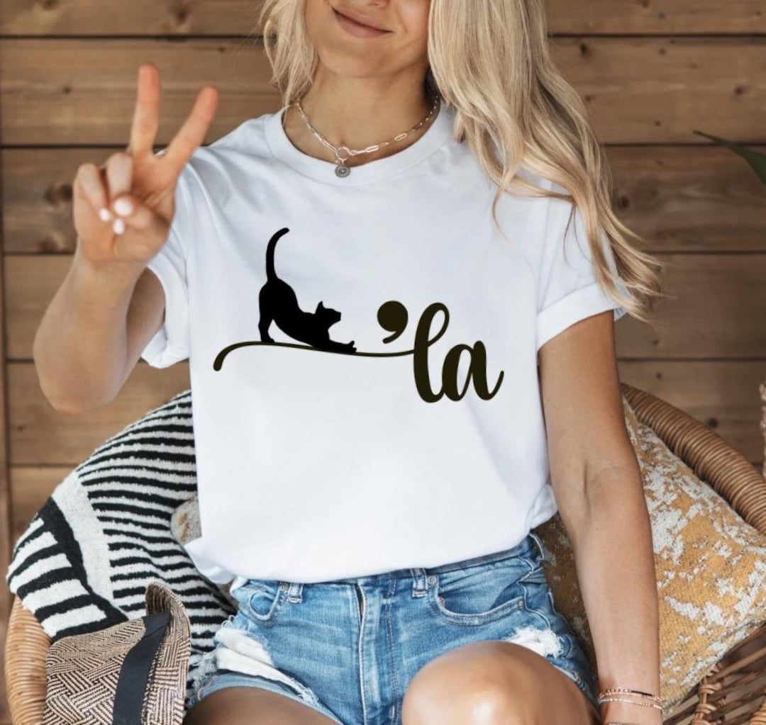 Comma-la Cat Lady Shirt,kamala Harris Shirt,madam President Shirt,cat ...