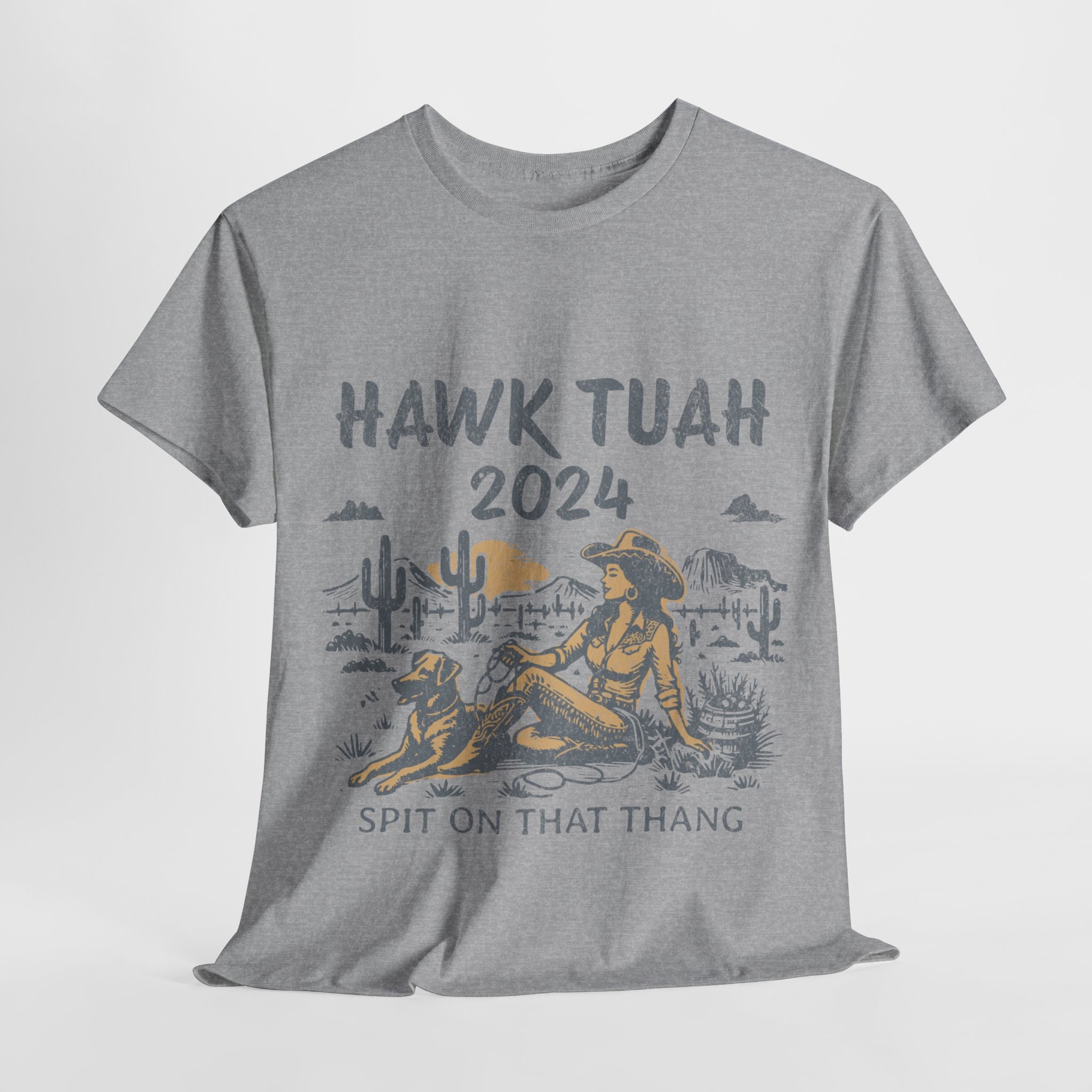 Hawk Tuah Shirt,hawk Tuah 2024 Cowgirl Hawk Tuah Spit on That Thang ...