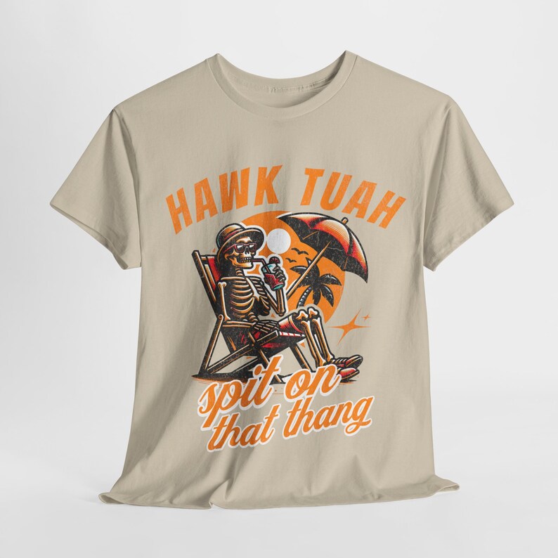 Hawk Tuah Shirt,hawk Tuah 2024 Skeleton Hawk Tuah Spit on That Thang ...