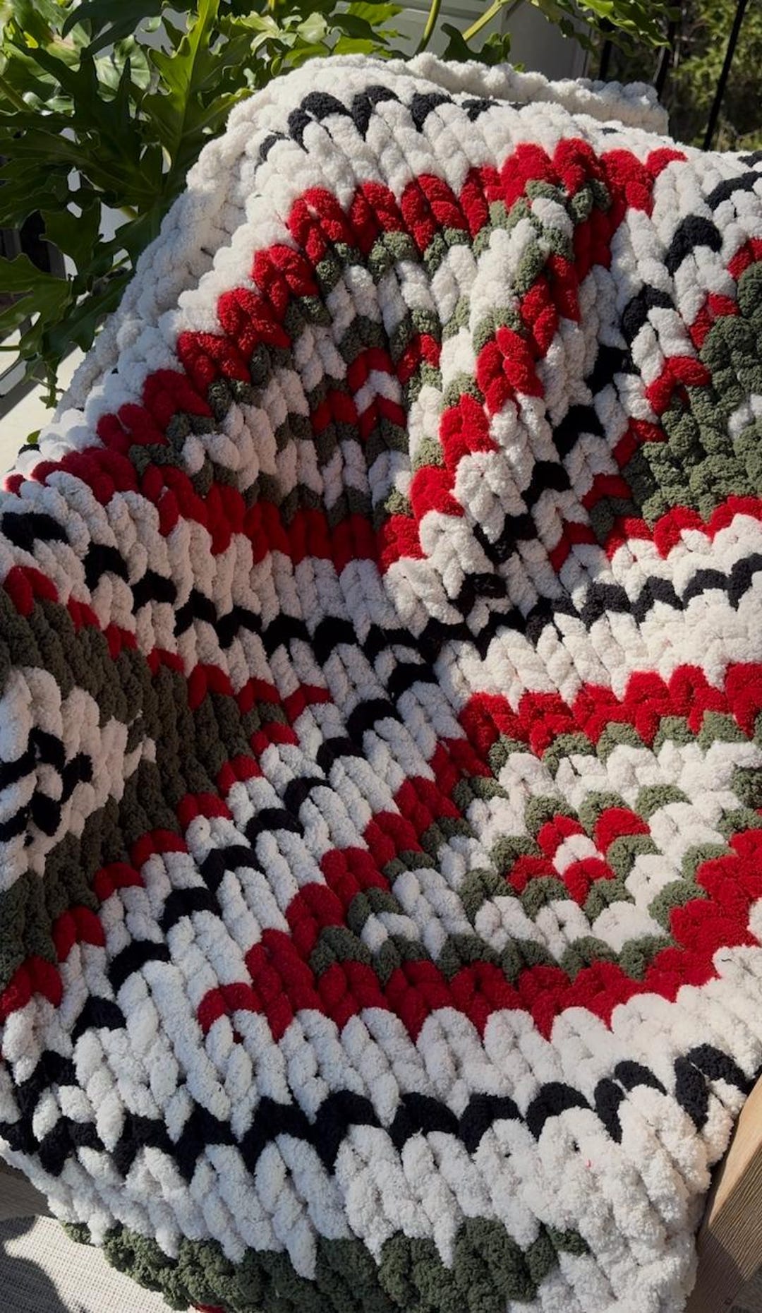 Unique Chunky Blanket Handmade Soft & Cozy Handmade Perfect Gift Chunky ...