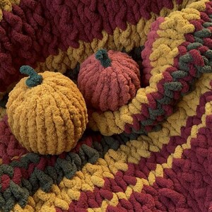 Fall Chunky Blanket Handmade,soft & Cozy Handmade Gift Chunky Knit ...