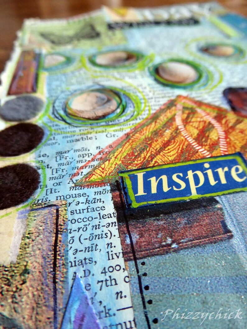 Inspire Fun Altered Book Page - Etsy