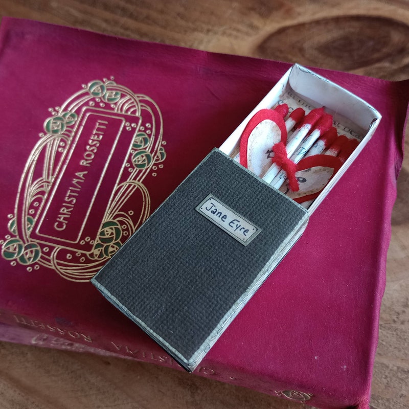 Book Cover Matchbox - Etsy