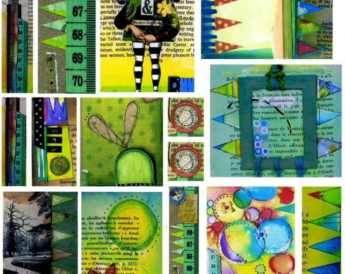 Digital Artwork Collage Sheet - Etsy