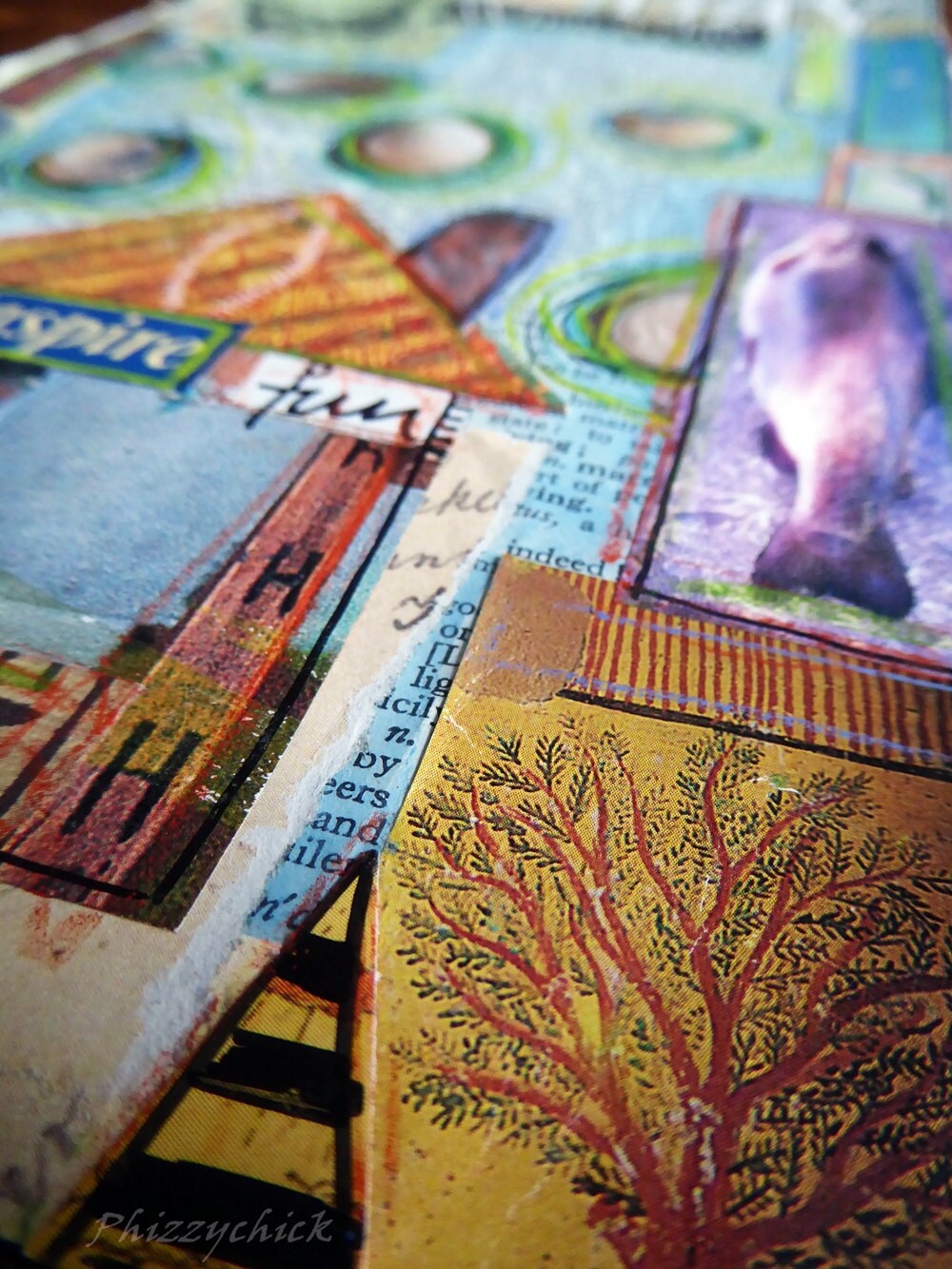Inspire Fun Altered Book Page - Etsy