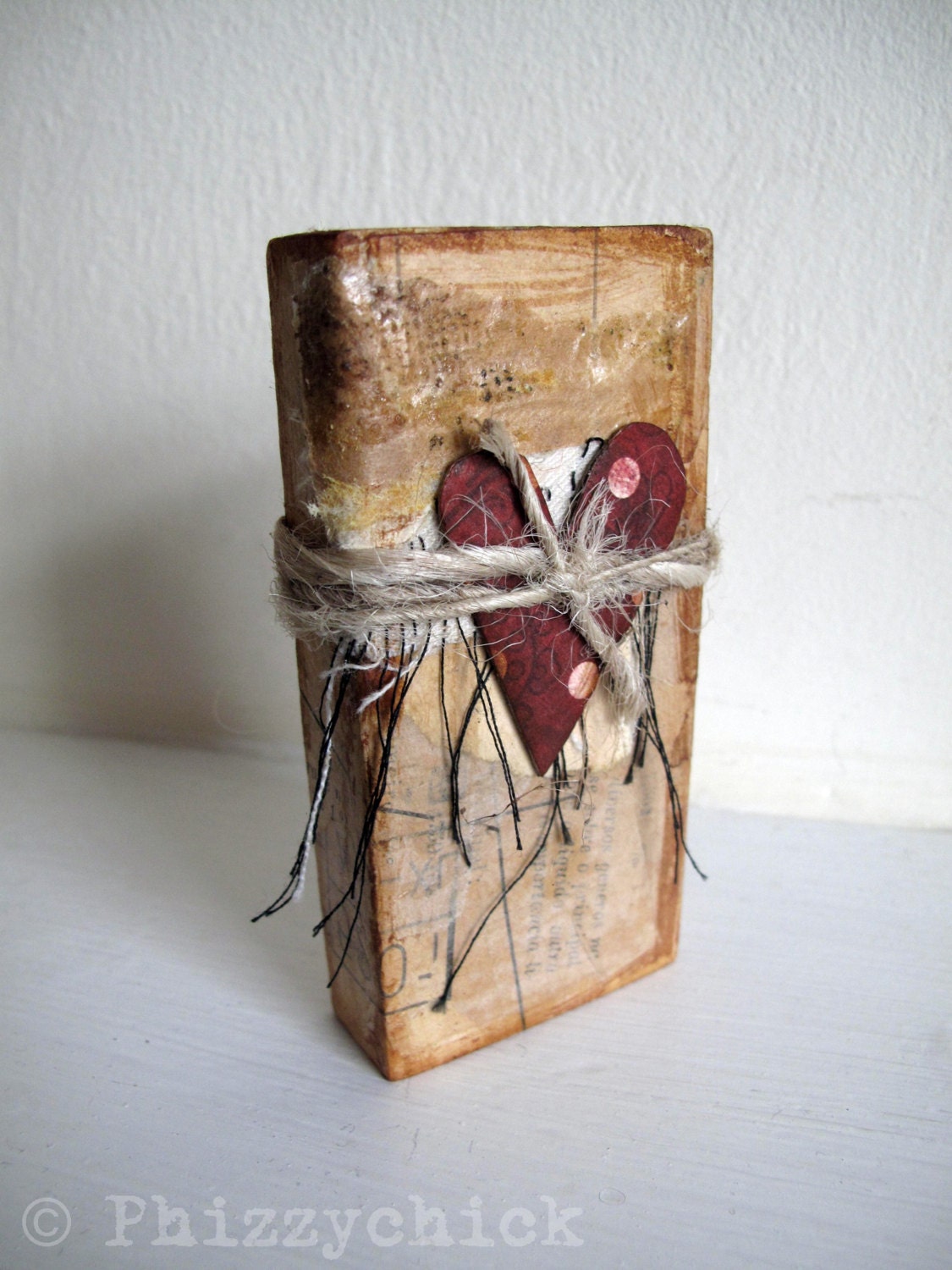 Decorative Heart Block - 3 - Etsy