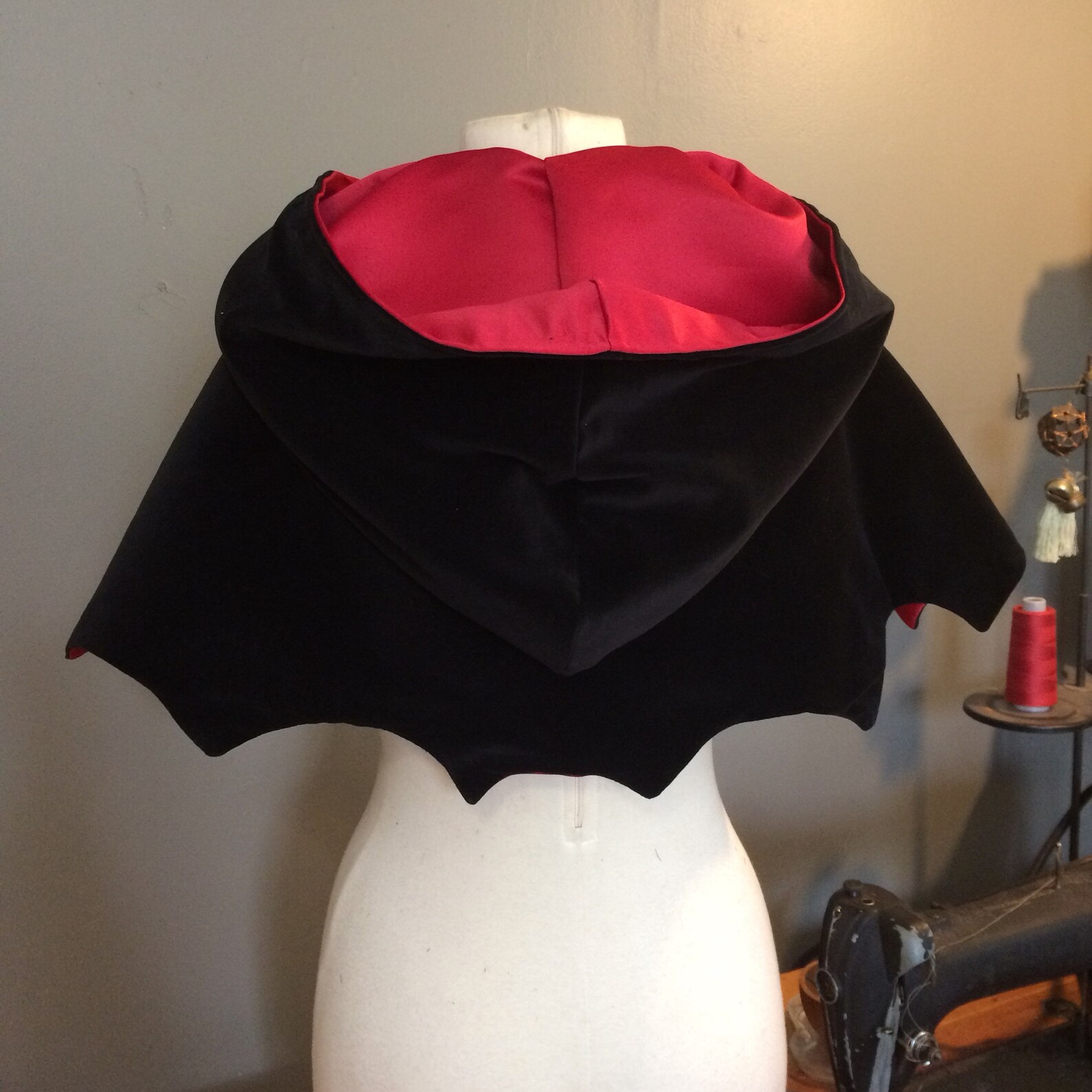 Bat Wing Capelet Hooded Shoulder Cape Vampire Capelet - Etsy