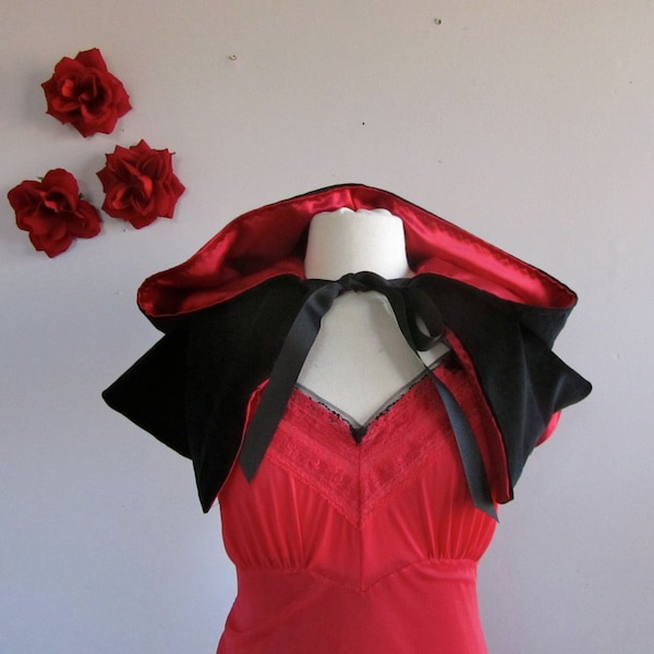 Red Hooded Cape - Etsy