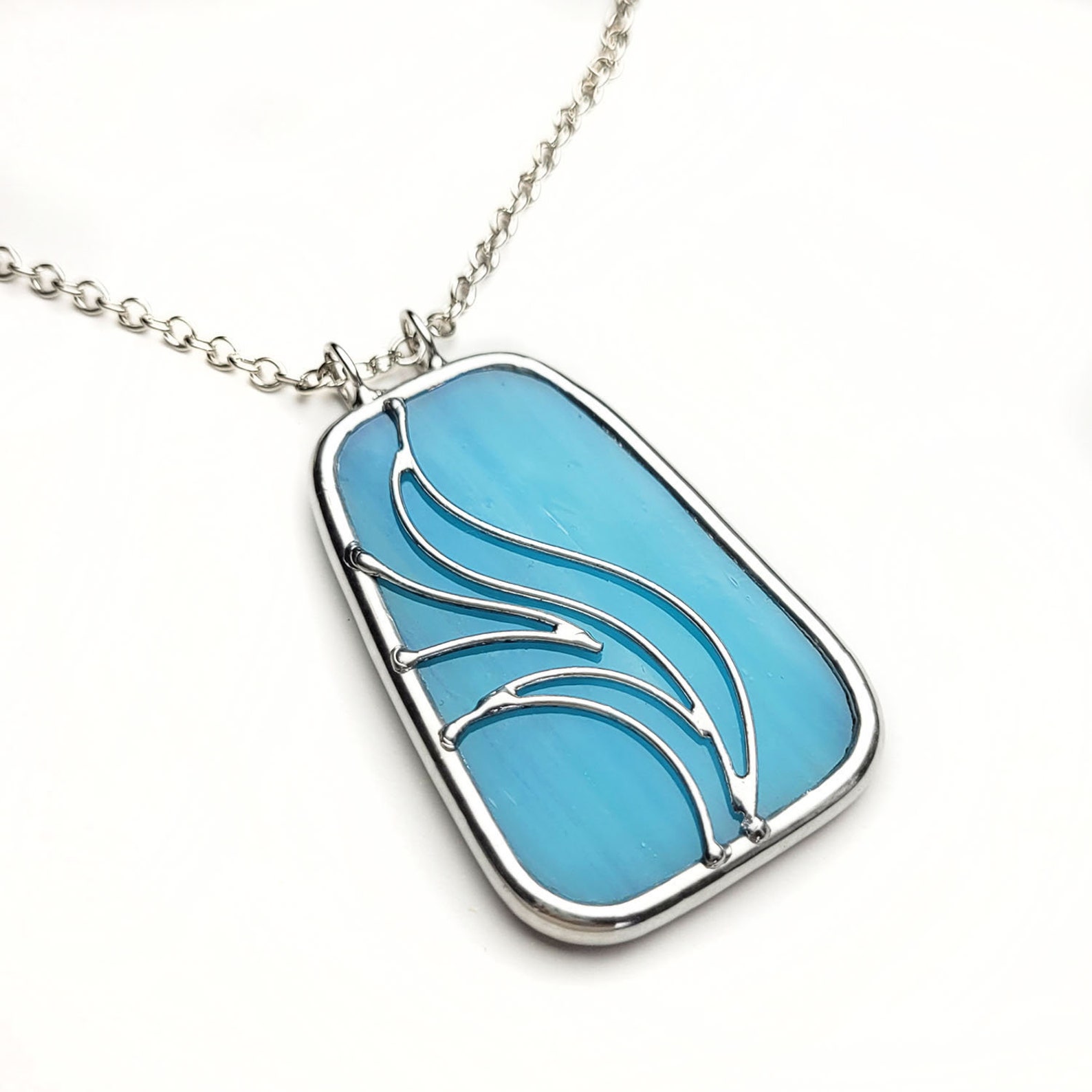 Stained Glass Necklace Pendant 9117 - Etsy