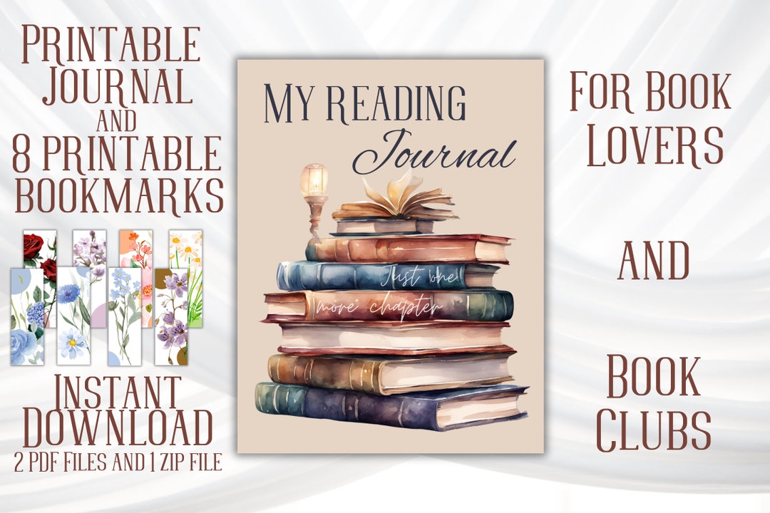 Printable Reading Planner Journal | Romance Reading Diary | Spicy ...